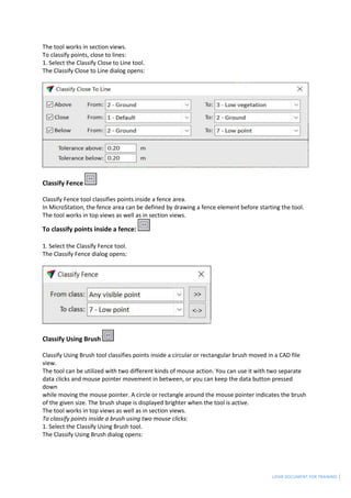 LiDAR Training Documents By Misson Choudhury (Microstation).docx