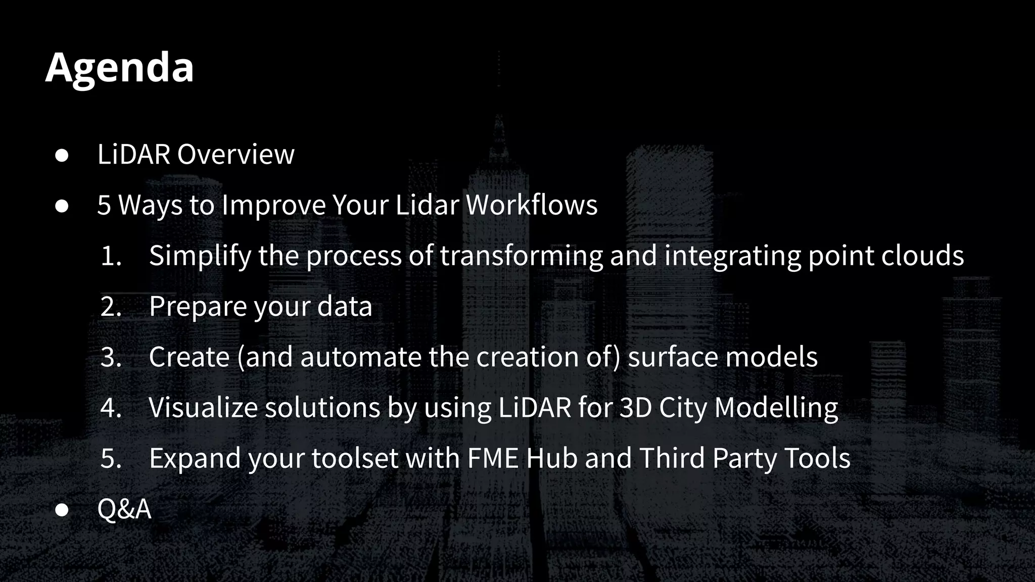 5 Ways to Improve Your LiDAR Workflows | PDF