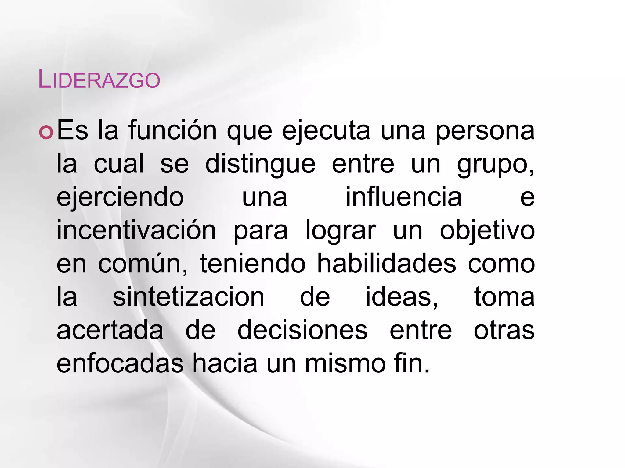 Que es un Lider | PPTX | Career Planning | Careers