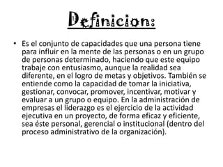 Liderazgo | PPTX