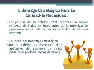 Liderazgo para la Calidad | PPT