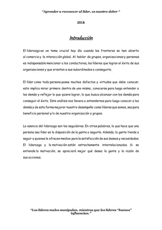 Lideres buenos y malos | DOCX