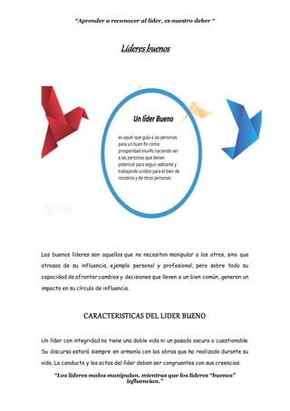 Lideres buenos y malos | DOCX