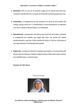 Lideres buenos y malos | DOCX