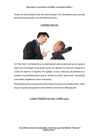 Lideres buenos y malos | DOCX