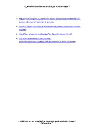 Lideres buenos y malos | DOCX