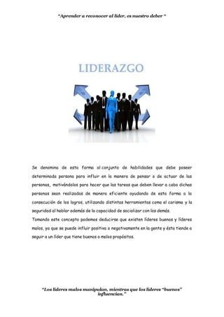 Lideres buenos y malos | DOCX
