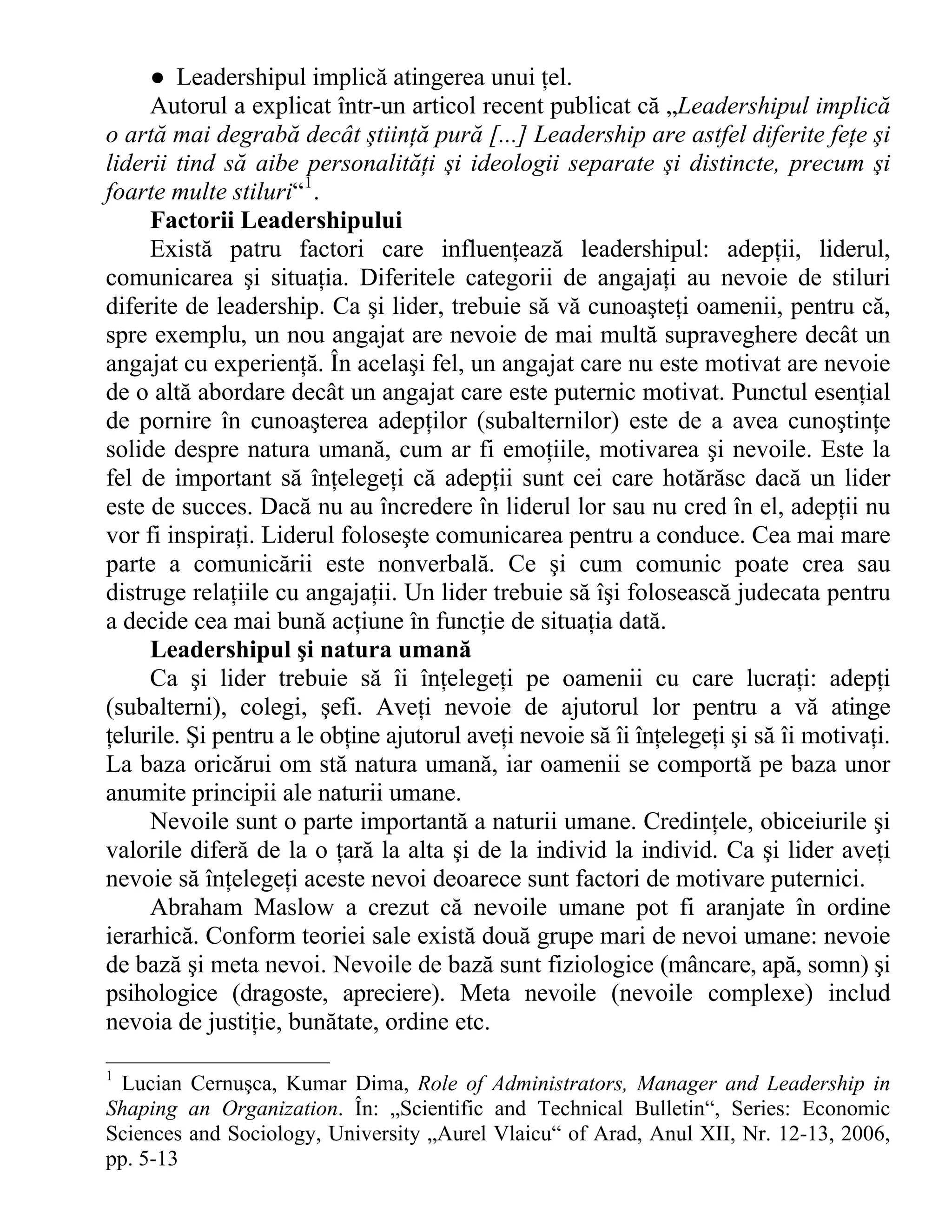 Lidershipul arta sau stiinta | PDF