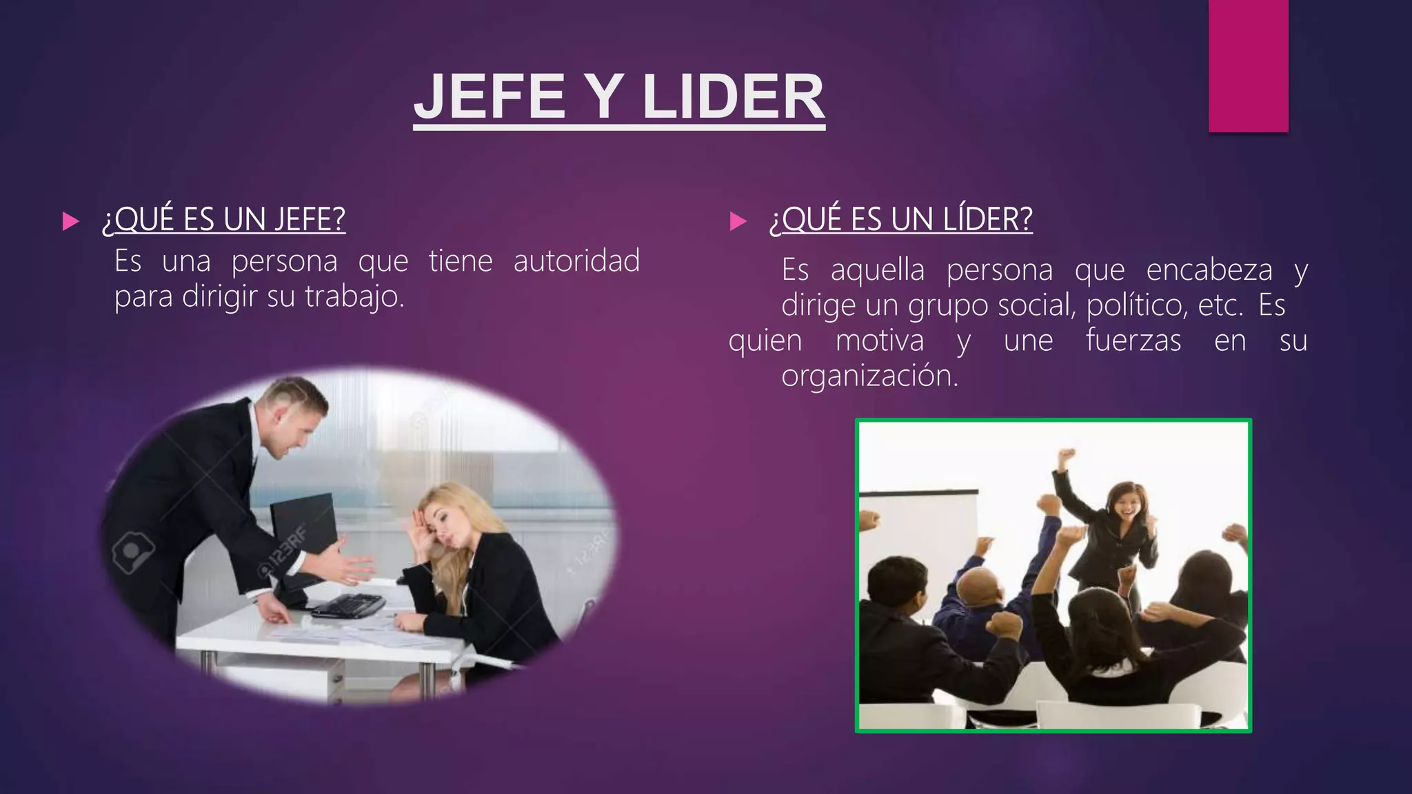 Lider y jefe | PPTX
