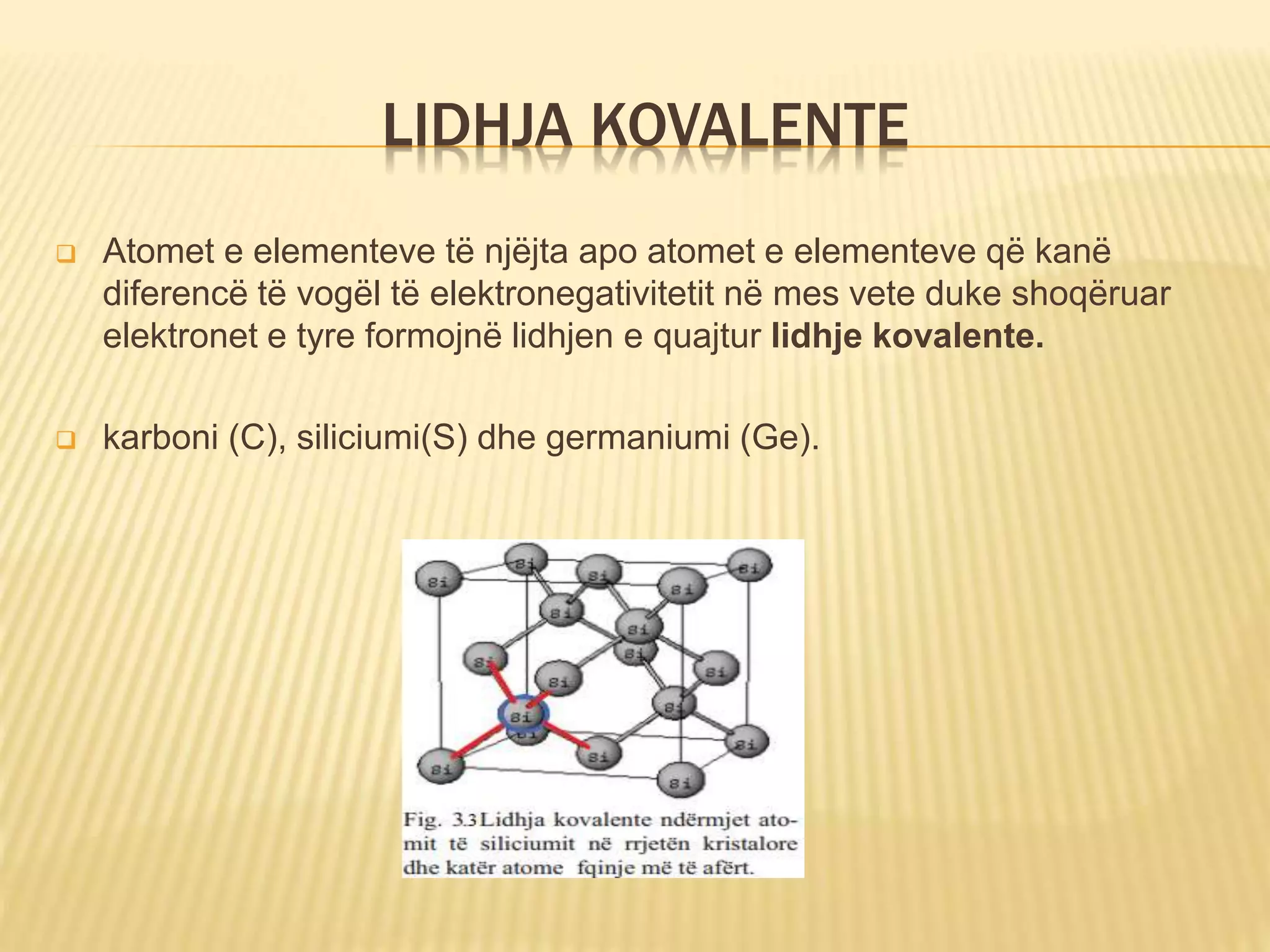 Lidhjet atomike dhe molekulare | PPTX