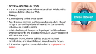 LID INFECTIONS OF THE EYE | PPTX