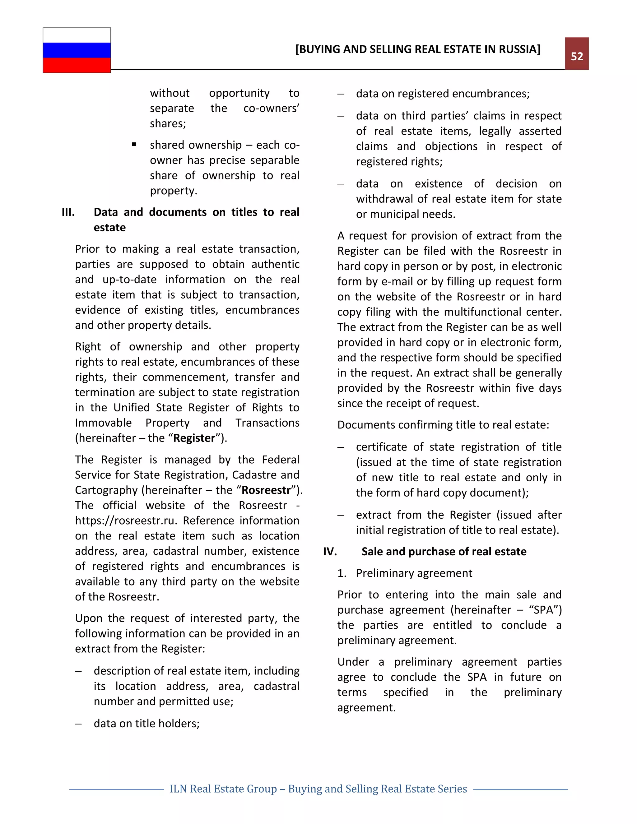 Buying and Selling Real Estate in Russia | PDF