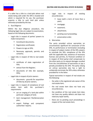 Buying and Selling Real Estate in Russia 2017 | PDF