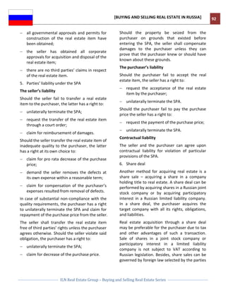 Buying and Selling Real Estate in Russia 2017 | PDF