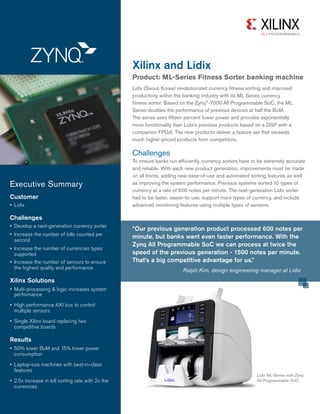 Lidix SL-Series for Banking, Casino & Retail | PDF