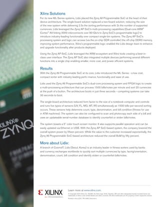 Lidix SL-Series for Banking, Casino & Retail | PDF