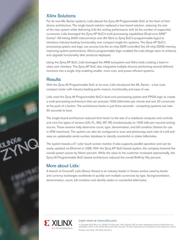 Lidix SL-Series for Banking, Casino & Retail | PDF