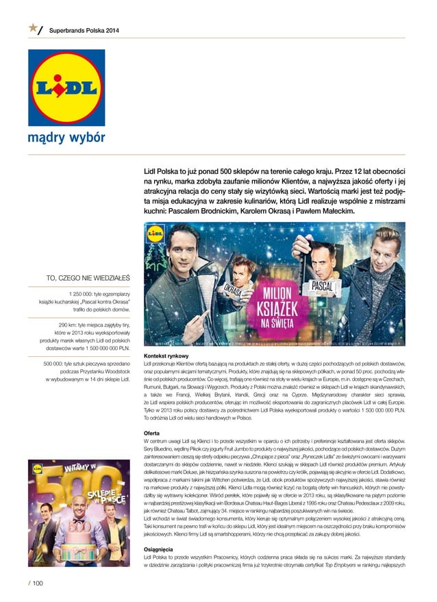 Case study marki Lidl z Albumu Superbrands Polska 2014 | PDF