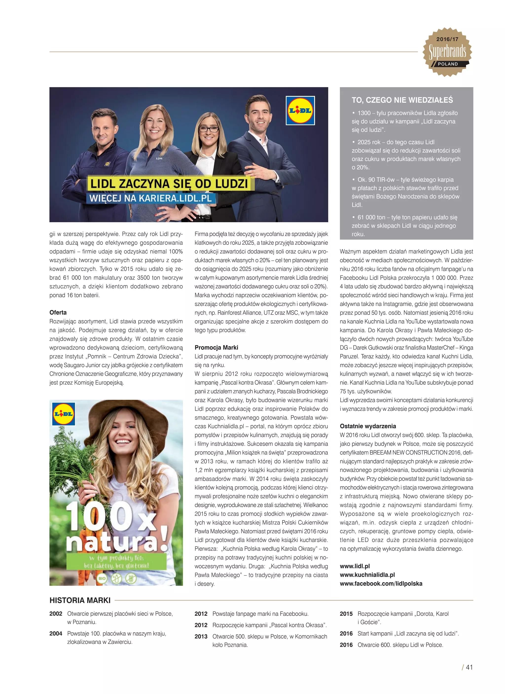 Case study marki Lidl z Albumu Superbrands Polska 2017 | PDF