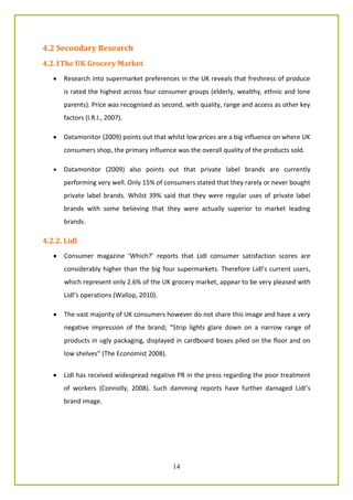 Brand Re-positioning: Lidl | DOCX