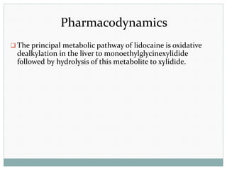 Lidocaine Anesthesia for Anesthesia.pptx