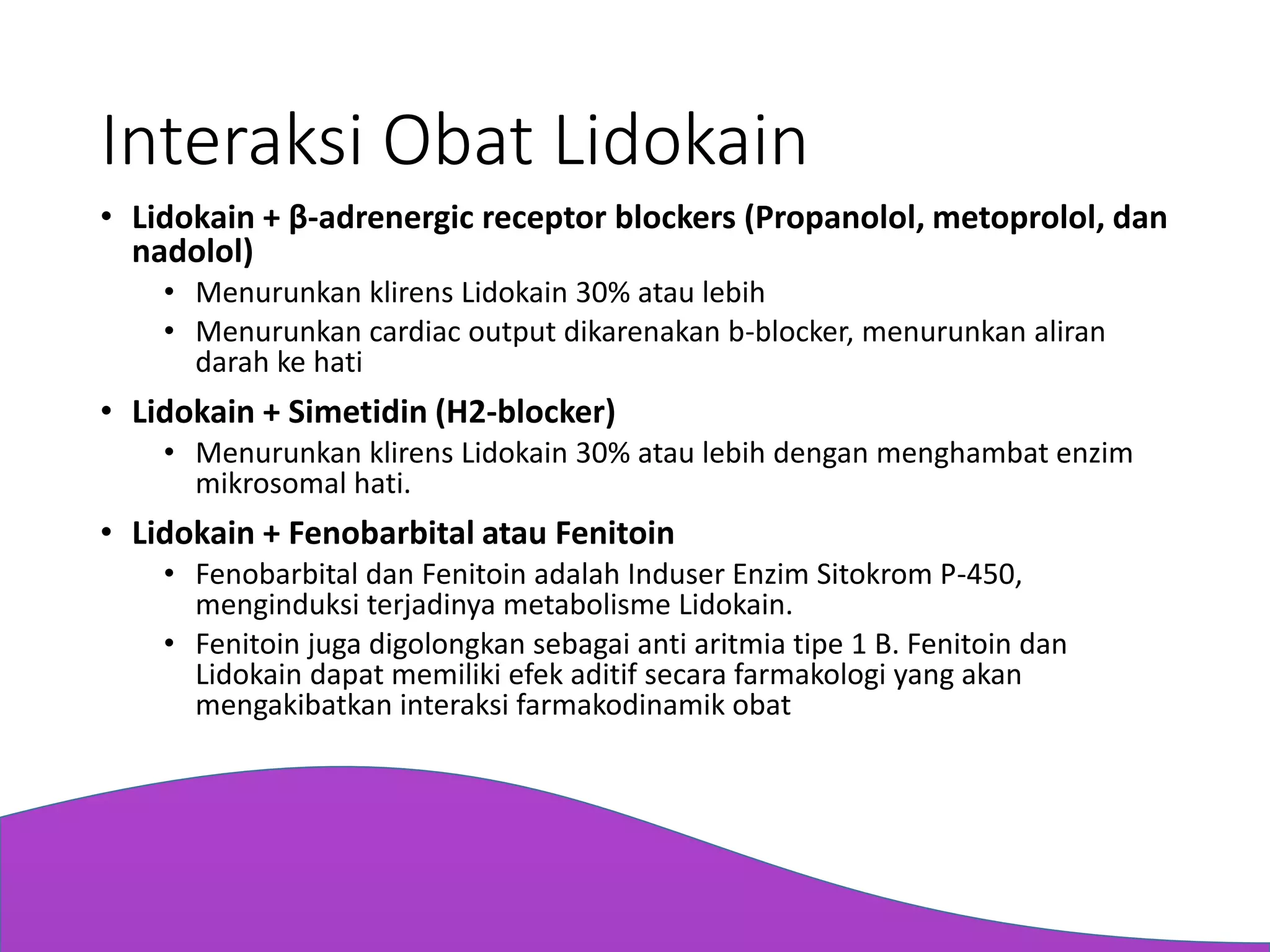 Farmakokinetika Lidokain | PPTX