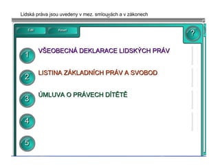 Lidská práva | PPTX