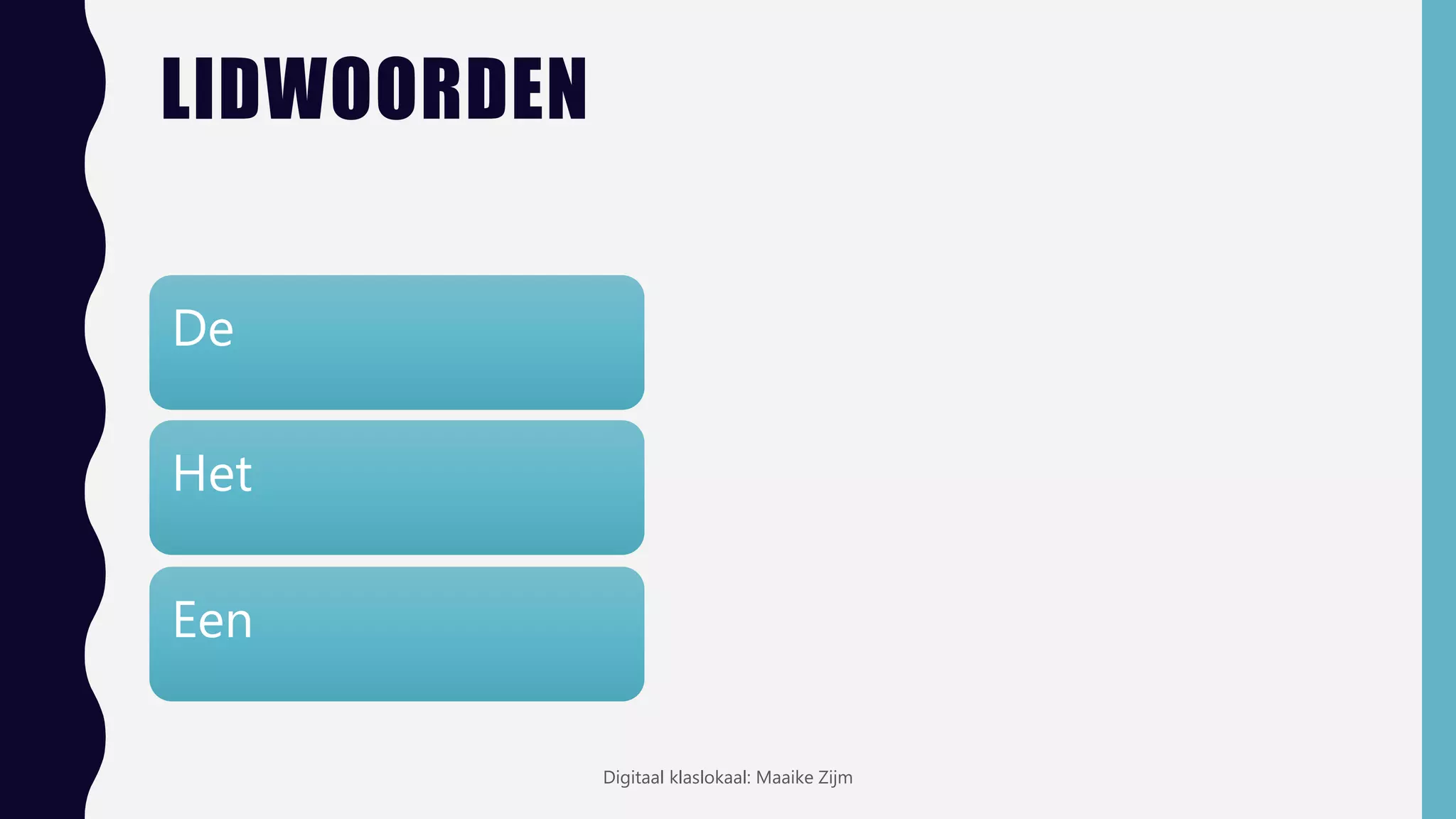 Wat zijn lidwoorden? | PPTX