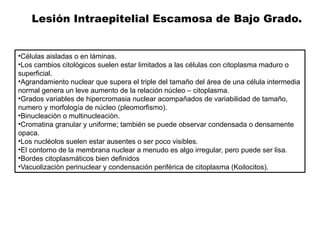 LESIONES INTRAEPITELIALES CERVICALES .pptx