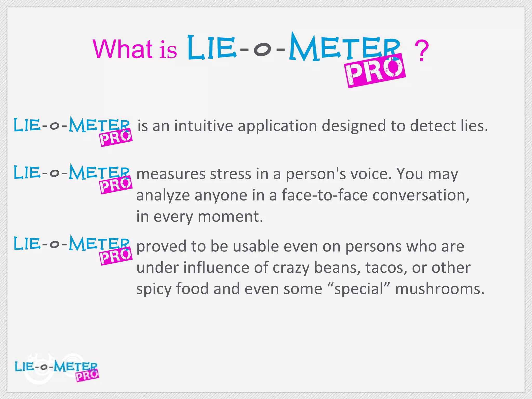 Lie O Meter Pro | PPT