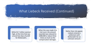 Liebeck v. McDonald's | PPTX