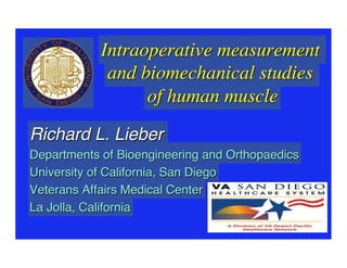 Richard L. Lieber | PPT
