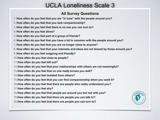 iCAAD London 2019 - John D Lieberman - LONELINESS - | PPTX