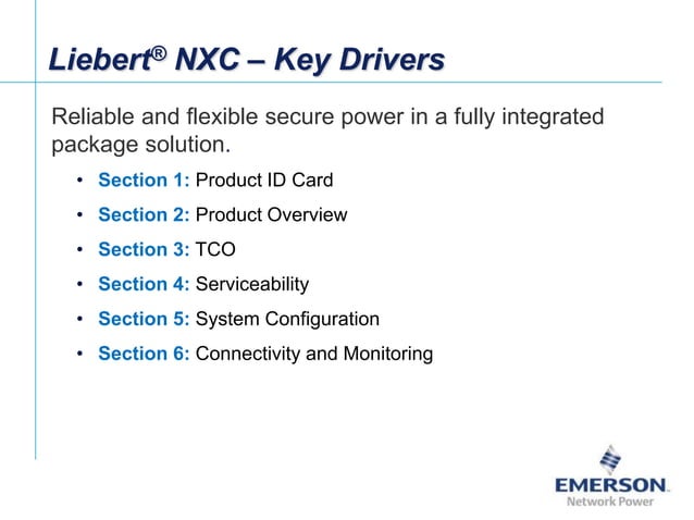 Liebert NXC200 PRESENTATION UPS REV .pptx