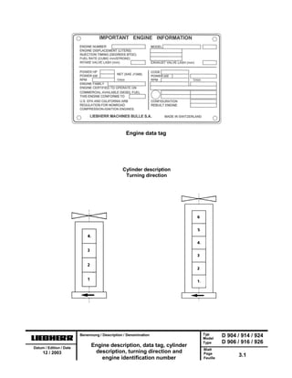 LIEBHERR D904 Diesel Engine Service Repair Manual.pdf