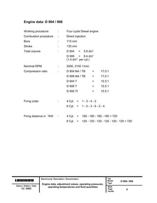 LIEBHERR D904 Diesel Engine Service Repair Manual.pdf