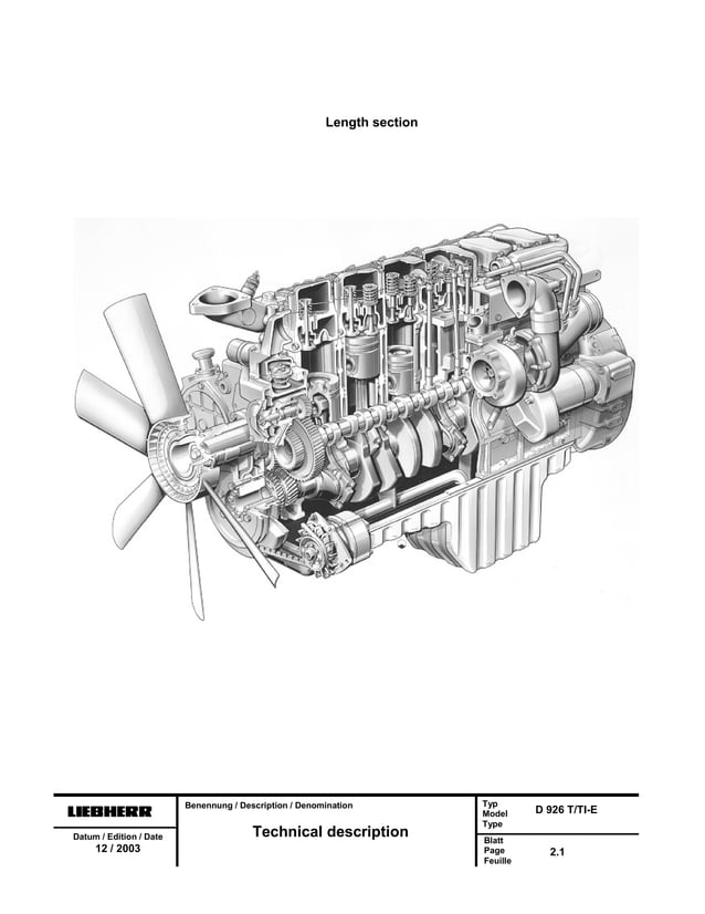 LIEBHERR D904 Diesel Engine Service Repair Manual.pdf | Auto Parts ...