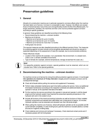 Liebherr lh22 1197 hydraulic excavator service repair manual | PDF