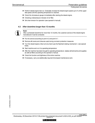 Liebherr lh22 1197 hydraulic excavator service repair manual | PDF