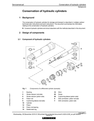 Liebherr lh30 1200 hydraulic excavator service repair manual | PDF