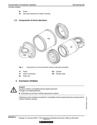 Liebherr lh80 m 1218 (tier4f) hydraulic excavator service repair manual ...