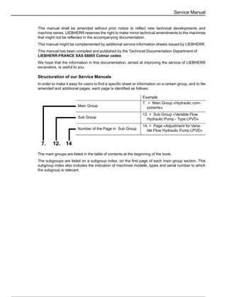 Liebherr r900 c litronic crawler excavator service repair manual ...