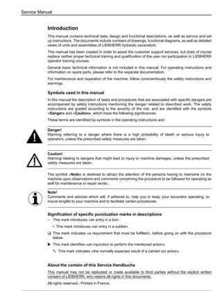 LIEBHERR R924 COMPACT HYDRAULIC EXCAVATOR EXCAVATOR Service Repair Manual SN：14749 and up.pdf