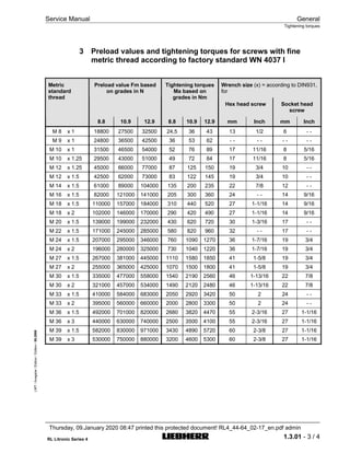 Liebherr rl4 44 litronic series 4 pipe layer service repair manual | PDF