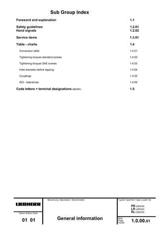 Liebherr rl 52 rl52 pipe layer service repair manual | PDF | Technology ...