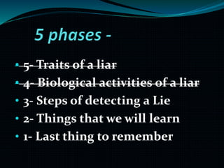 Lie detector | PPTX
