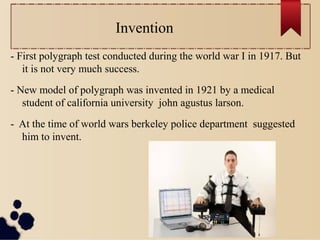 Lie detector_Instrument_Which detect lies | PPT