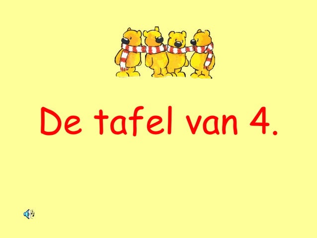 Tafel van 4 | PPT
