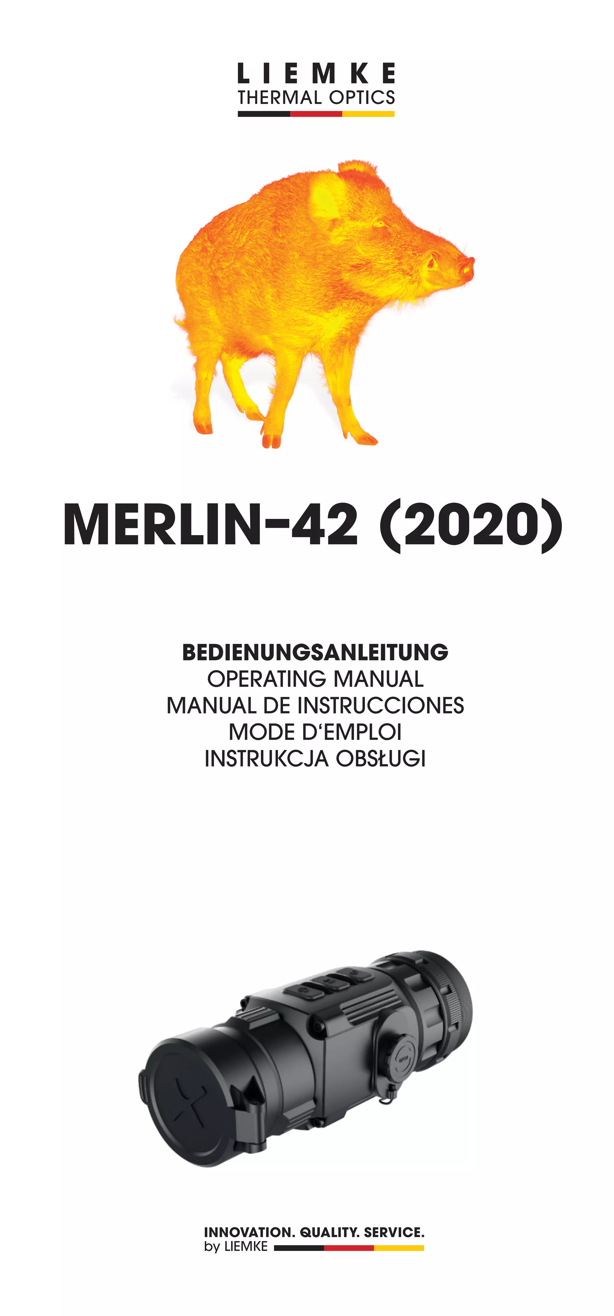 Liemke Merlin-42 Thermal Imaging Instruction Manual - Optics Trade | PDF