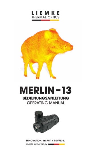 Liemke Merlin 13 Clip On Instruction Manual | Optics Trade | PDF